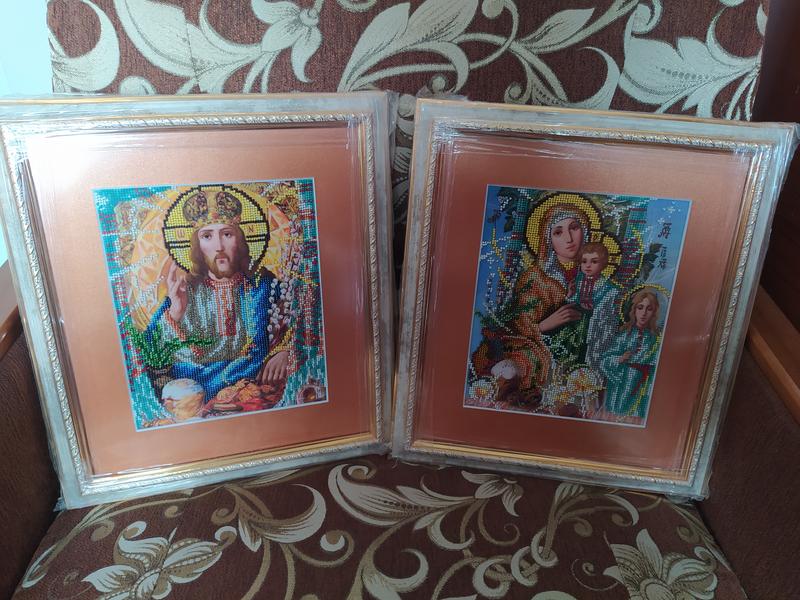 Парні образи вишиті чеським бісером — ціна 3000 грн у каталозі Ікони