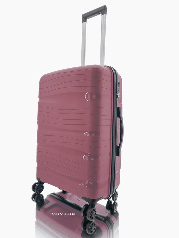 Дорожный пластиковый полипропиленовый чемодан средний м voyage super me ...