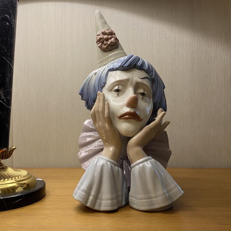 Фарфоровая статуэтка Lladro «бюст клоуна — цена 9500 грн в каталоге Статуэтки Купить товары
