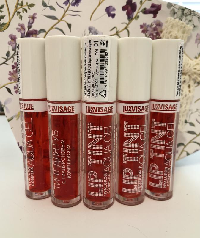 Тінт для губ lip tint aqua gel hyaluron complex від luxvisage #1 — ціна ...