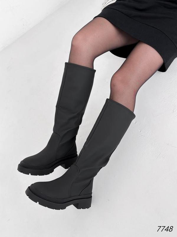 Чоботи демі екошкіра — ціна 1600 грн у каталозі Чоботи Купити жіночі речі за доступною ціною на