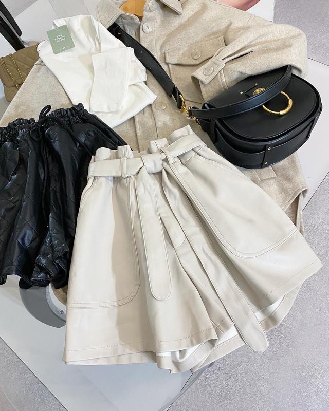 Шорты бермуды эко кожа шорты из эко-кожи zara — цена 600 грн в каталоге ...
