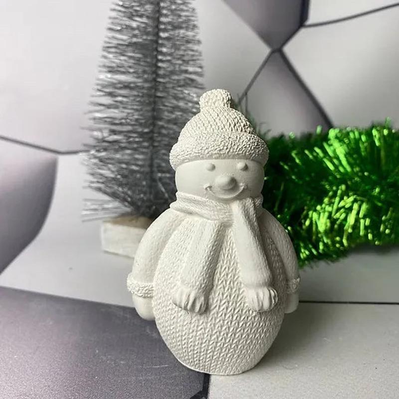 Гіпсова фігура сніговик №1 — цена 110 грн в каталоге Статуэтки Купить товары для дома и быта