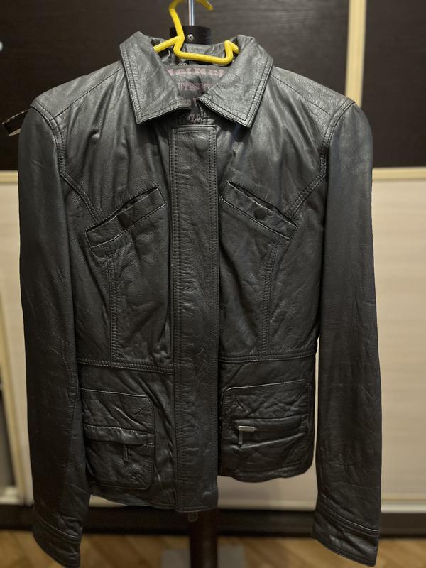 Шкіряна куртка Nafnaf — ціна 750 грн у каталозі Куртки Купити жіночі речі за доступною ціною на