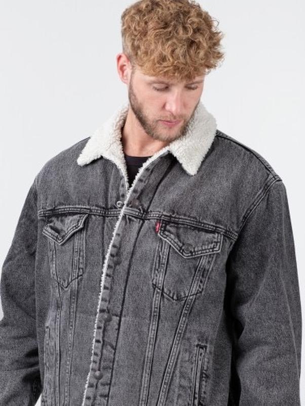 Levi's trucker jacket gray store