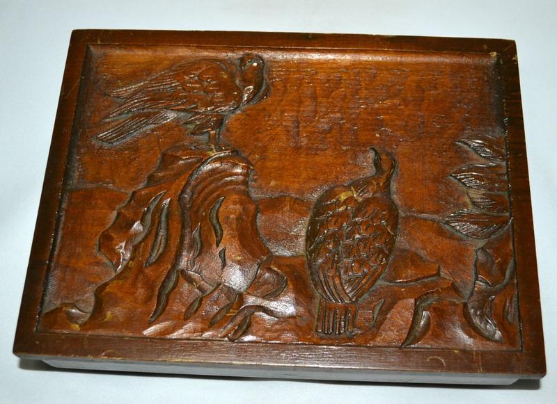 Резная шкатулка орлы — цена 3000 грн в каталоге Шкатулки Купить товары для дома и быта по