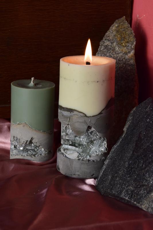 Свічки в стилі Loft лофт бетон — ціна 650 грн у каталозі Свічки Купити товари для дому та побуту