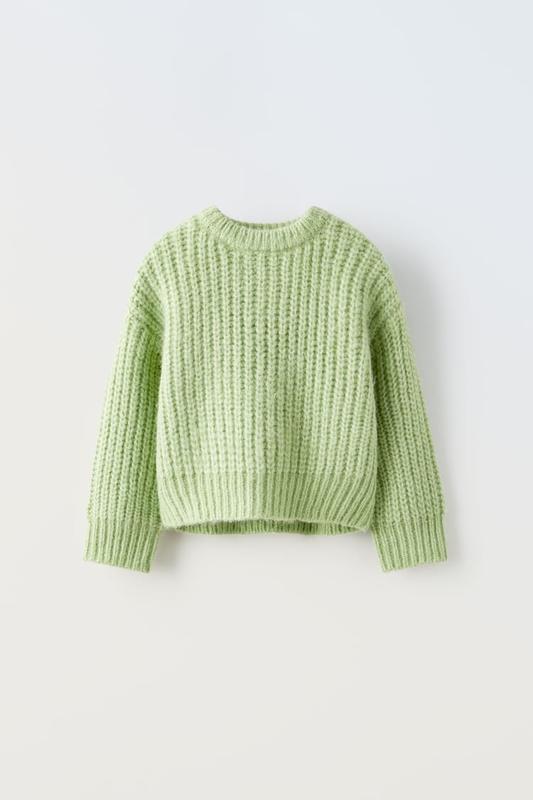 Товстий трикотажний яблучний светр Zara New — ціна 1750 грн у каталозі Світери Купити дитячі