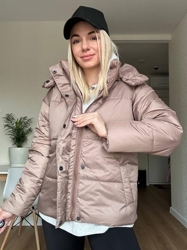 Жіноча зимова тепла куртка женская зимняя тёплая куртка короткая балонова — цена 1399 грн в