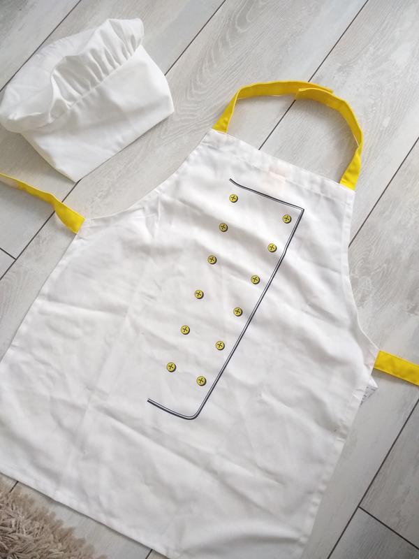 Фартушок та ковпак для маленького повара♥️ — ціна 200 грн у каталозі Фартухи Купити товари для