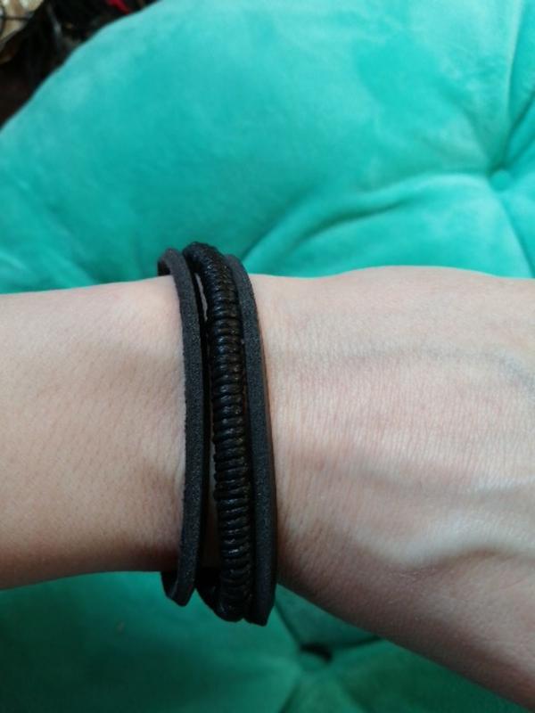 Шкіра браслет смужки — ціна 244 грн у каталозі Браслети Купити аксесуари за доступною ціною на