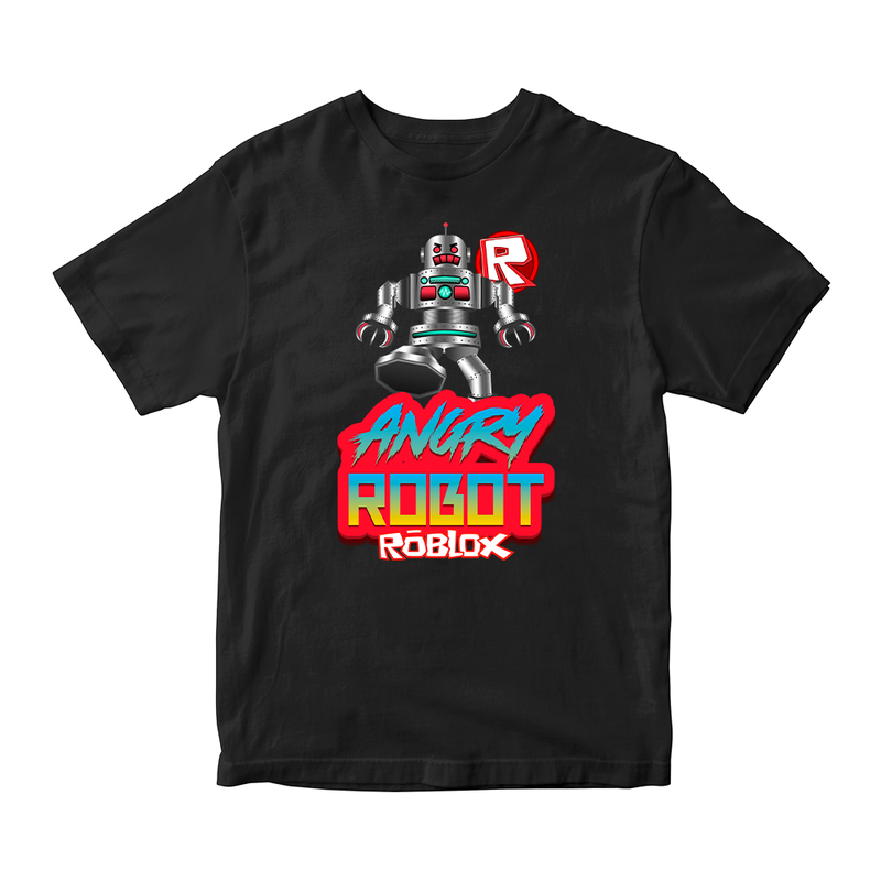 Футболка з оригінальним принтом онлан гри roblox "angry robot. roblox ...