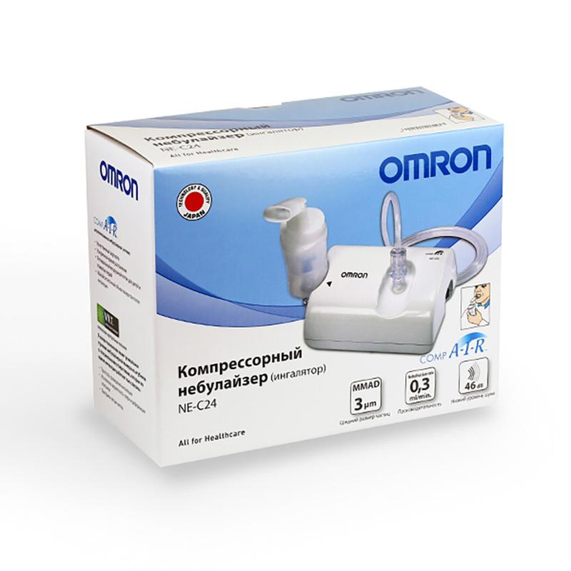 Інгалятор (небулайзер) omron ne-c801 (ne-c801s-e (v)) компресорний ...