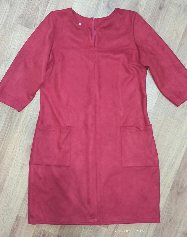 Сукня еко замш — ціна 300 грн у каталозі Сукні міді Купити жіночі речі за доступною ціною на