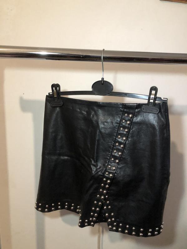 Шкіряна спідниця — ціна 150 грн у каталозі Міні спідниці Купити жіночі речі за доступною ціною