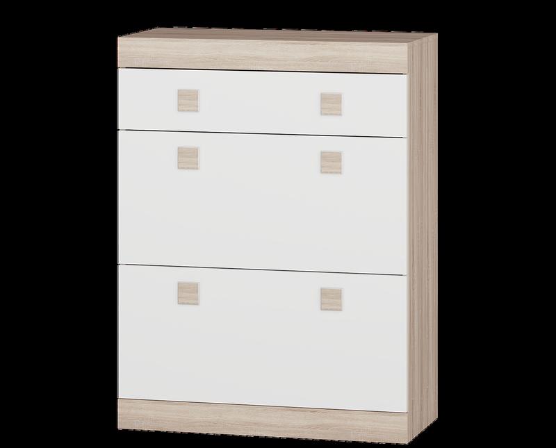 Тумба для взуття соната 800 дуб сонома білий — ціна 3137 грн у каталозі Підставки і тумби для