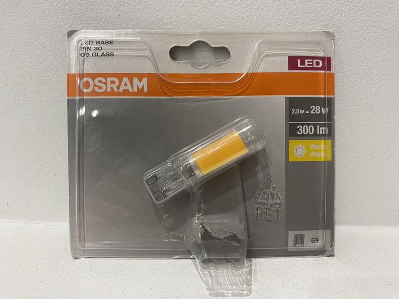 Osram світлодіодна лампа osram led base pin 30 2.8w 2700k g9 glass ...