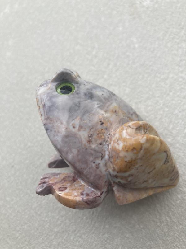 Жабка натуральний камінь — ціна 550 грн у каталозі Статуетки Купити товари для дому та побуту