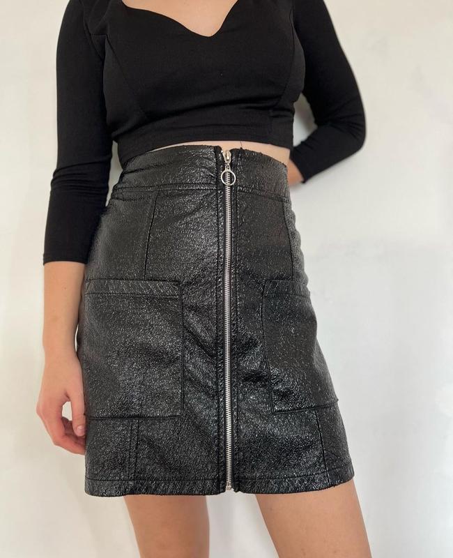 Шкіряна спідниця — ціна 276 грн у каталозі Міні спідниці Купити жіночі речі за доступною ціною