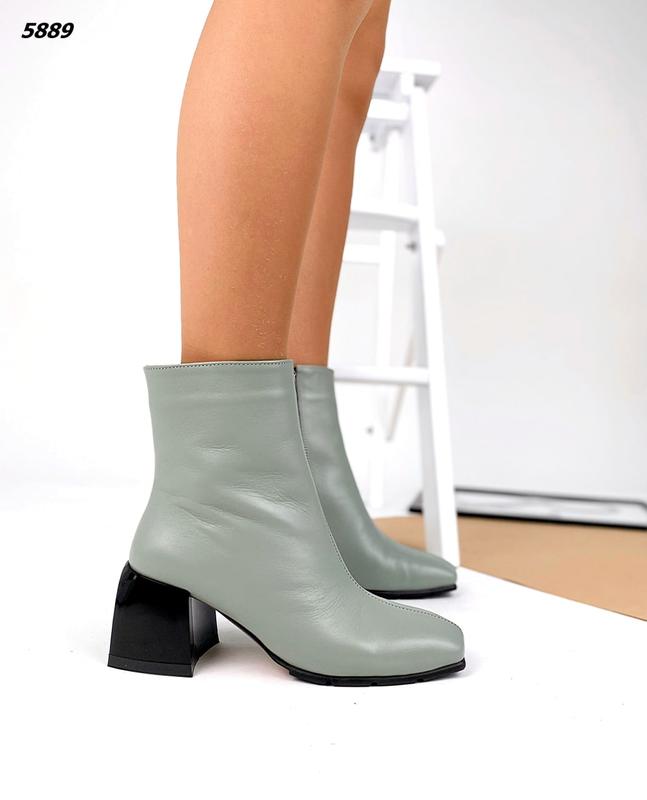 Шкіряні ботильйони — ціна 1799 грн у каталозі Ботильйони Купити жіночі речі за доступною ціною