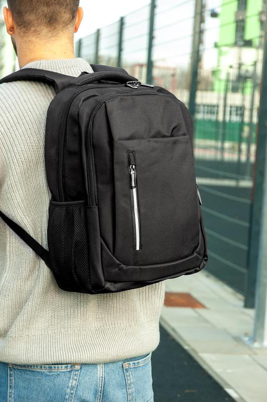 Мужской качественный и стильный рюкзак cityzen черный из плотного ...