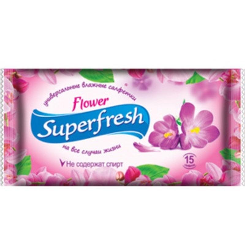Влажные салфетки superfresh 15шт — цена 5 грн в каталоге Влажные ...