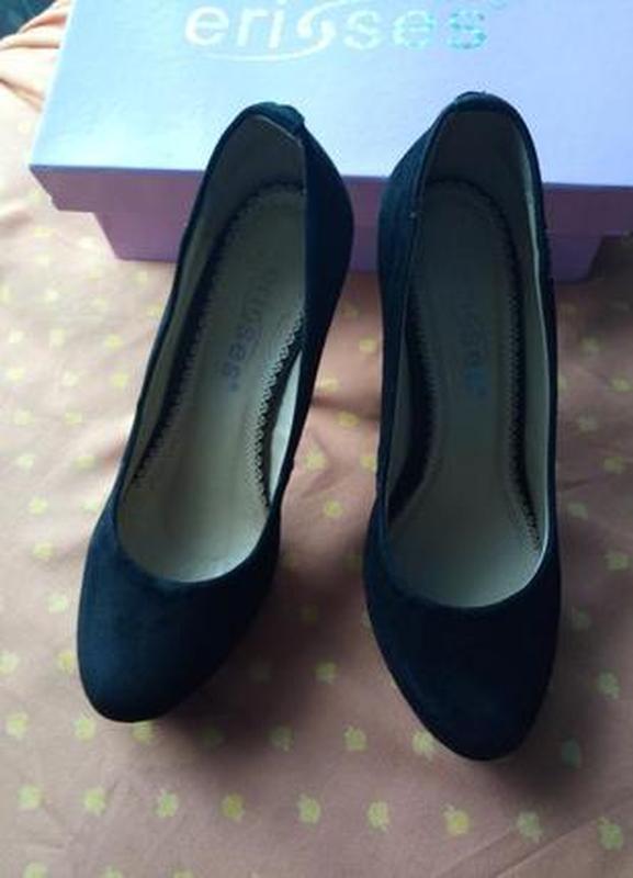 Туфлі чорні замшеві для попелюшки erisses — ціна 400 грн у каталозі ...