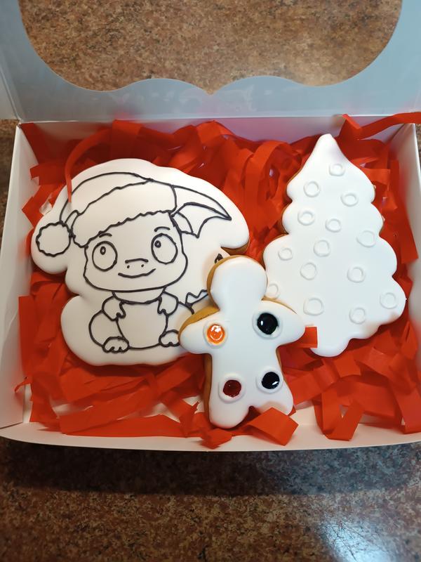 Пряники розмальовки новорічні різдвяні на миколая — ціна 19 грн у