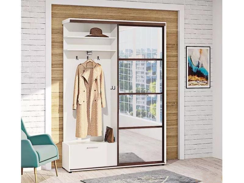 Прихожа купе 1 0м дсп дзеркало з 4 х частин — ціна 9900 грн у каталозі Меблі для передпокою