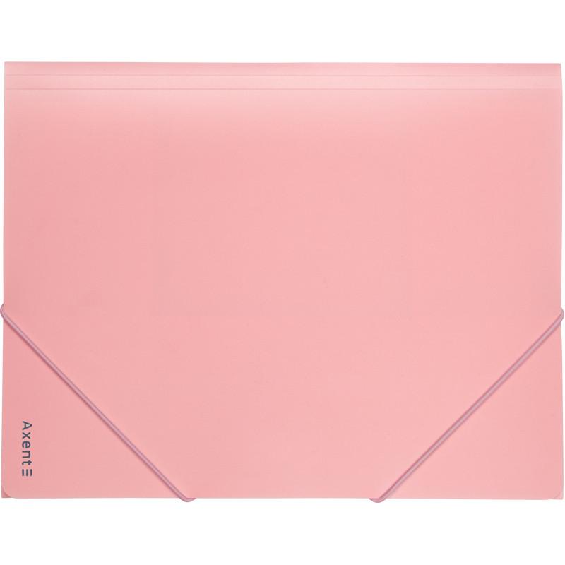 Папка на гумках "axent" а4 1504-10-a pastelini, рожева, шт — ціна 102 грн у каталозі Папки ...