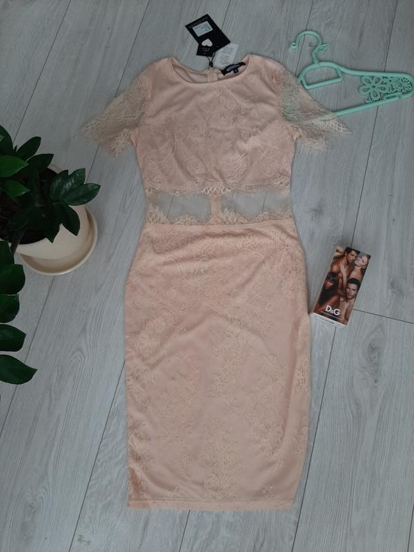 Красива нова нарядна кружевна сукня — цена 550 грн в каталоге Платья миди Купить женские вещи по