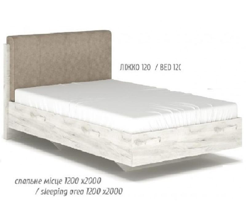 Ліжко ламель 1200 щит під матрас кім — ціна 4456 грн у каталозі Ліжка