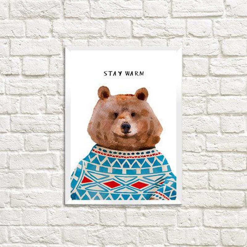 Постер у рамці A4 Stay Warm — ціна 240 грн у каталозі Постери Купити