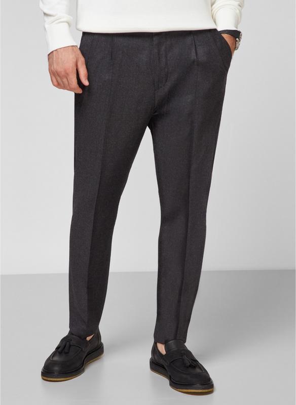 Hugo boss классические брюки темно серые шерсть хл — цена 350 грн в ...