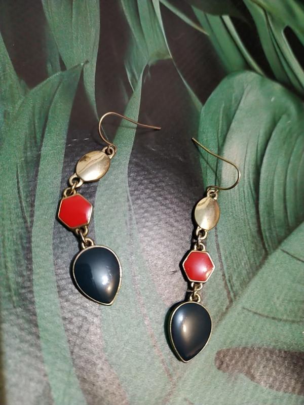 Сережки метал емалі — ціна 130 грн у каталозі Сережки Купити аксесуари за доступною ціною на