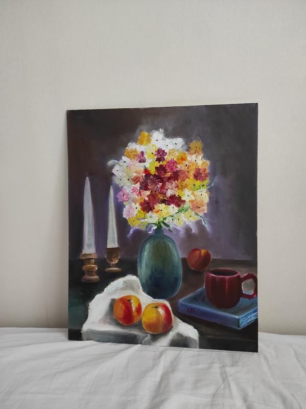 Картина натюрморт квіти живопис — ціна 450 грн у каталозі Картини