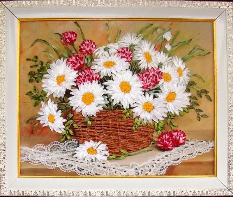 Картина ромашки у кошику — ціна 750 грн у каталозі Картини Купити товари для дому та побуту