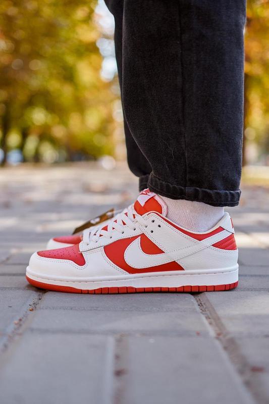 Кросівки nike sb dunk low retro red white — ціна 2380 грн у каталозі ...