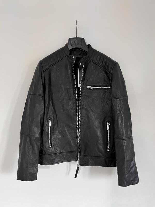 Кожаная куртка jack &jones — цена 5990 грн в каталоге Куртки Купить ...