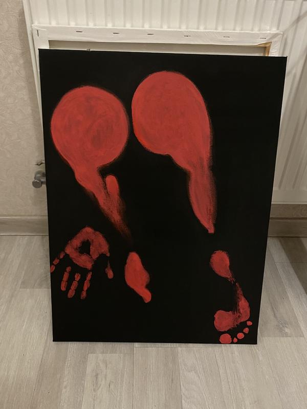 Картина відбиток тіла відбиток попи еротична картина — ціна 949 грн у каталозі Картини Купити