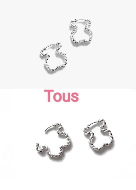 Tous серьги жгутики мишки серебряные тоус серебро велмедика жгут ...