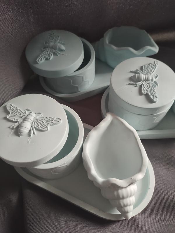 Кашпо набір із гіпсу — ціна 85 грн у каталозі Кашпо Купити товари для дому та побуту за