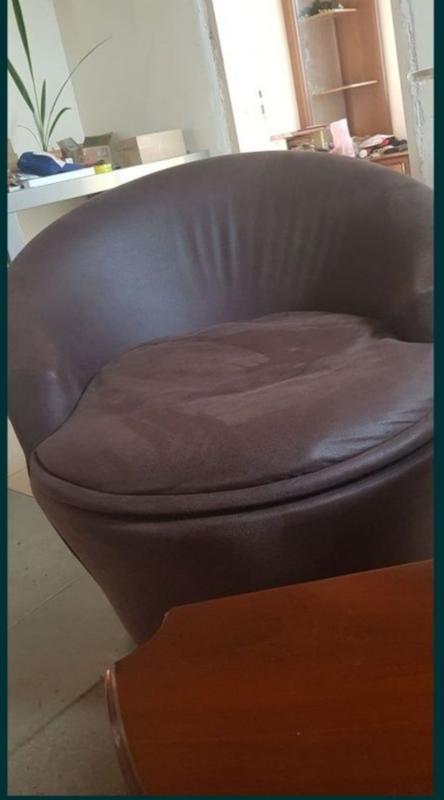 Крісло під шкіру кругле — ціна 1699 грн у каталозі Мякі меблі Купити товари для дому та побуту