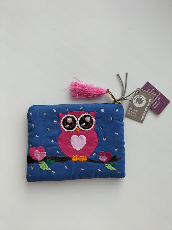 Фірмова англійська котонова гаманець косметичка ручної роботи Traidcraft — ціна 300 грн у