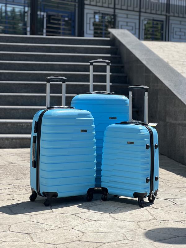 Якісна валіза по низькій ціні пластик 4 колеса дорожня сумка кодовий замок чемодан ручна