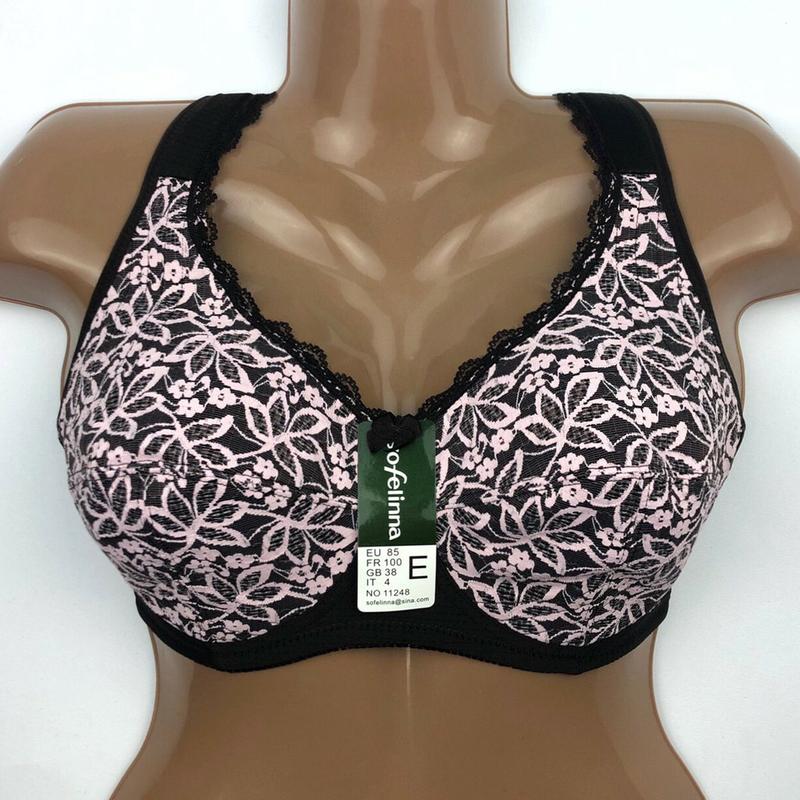 Бюстгальтер sofelinna двухцветный без косточек с прошивками по чашке. чашка:е. — ціна 225 грн у ...