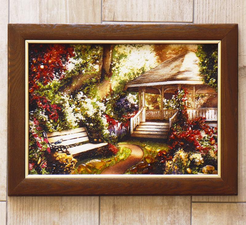 Краєвид дворик з альтанкою п 136 гранд презент 30 40 — ціна 2900 грн у каталозі Постери Купити