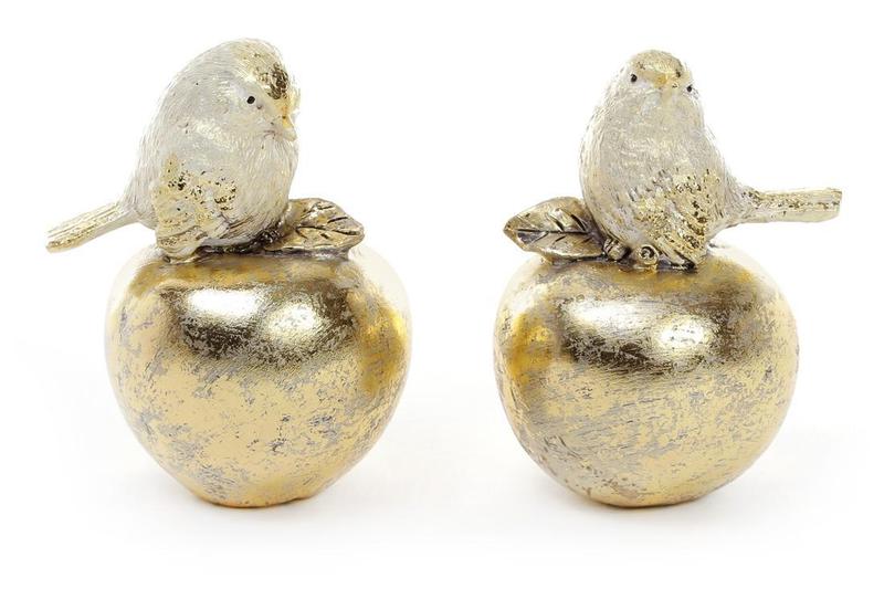 Декоративна статуетка пташка на яблуці 9 см гранд презент 218 444 — ціна 147 грн у каталозі