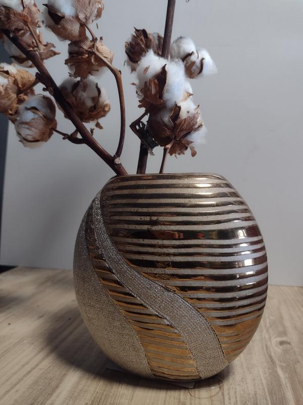 Ваза кераміка золота — ціна 233 грн у каталозі Вази Купити товари для дому та побуту за