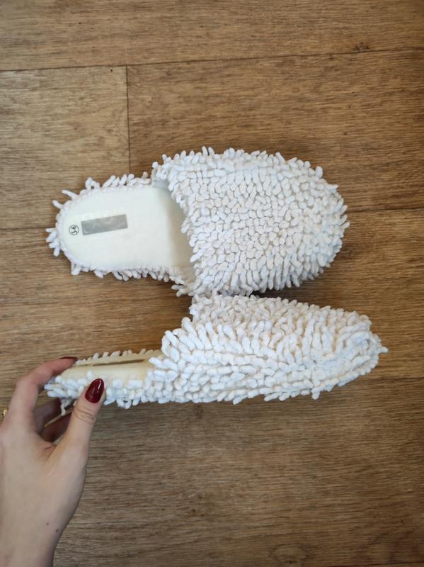 Жіночі нові білі домашні капці — ціна 230 грн у каталозі Капці Купити жіночі речі за доступною